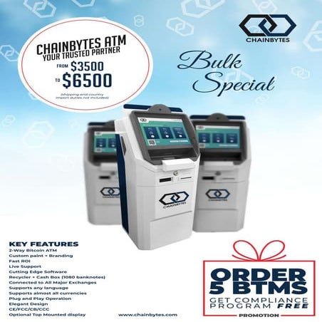 Bitcoin ATM brochure ChainBytes | PDF