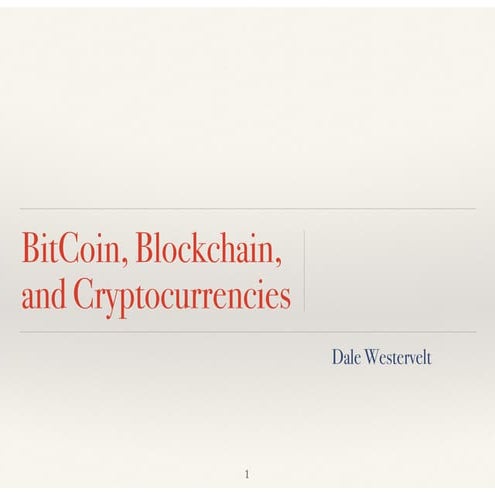 BitCoin, Blockchain, and Cryptocurrency | PPT