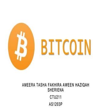 Bitcoin (CTU211) | PPTX