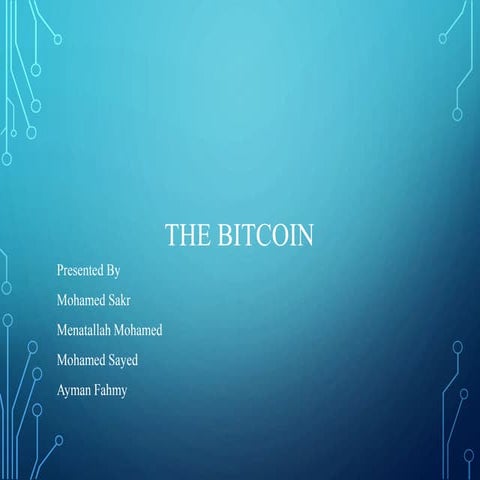 The Bitcoin Overview | PPTX