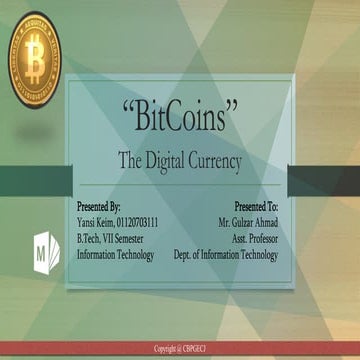 BitCoins | PPTX