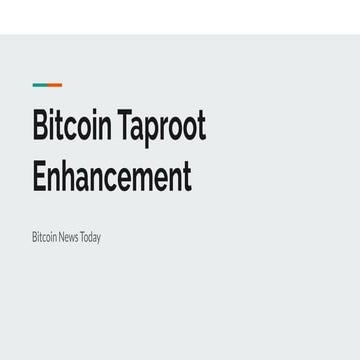 Bitcoin taproot enhancement with abitcoin | PDF
