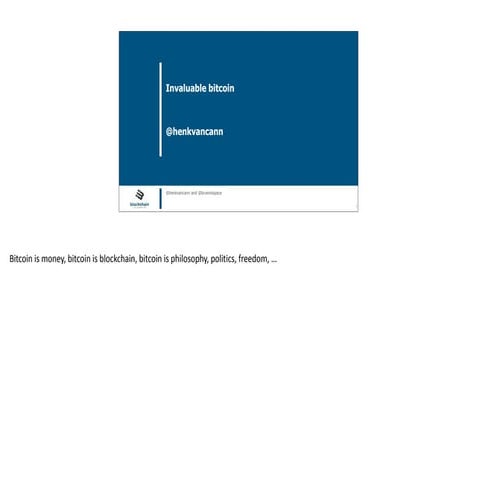 Bitcoin update java_the_hague_apr 2018 | PDF