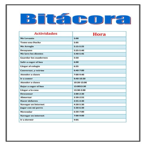 Bitácora | DOCX