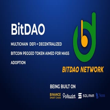 Bitdao - Decentralised Bitcoin Token | PPT