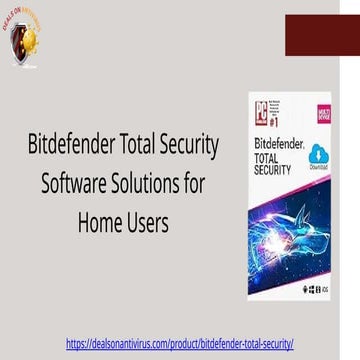Bitdefender Total Security Software Solutions for Home Users.pptx
