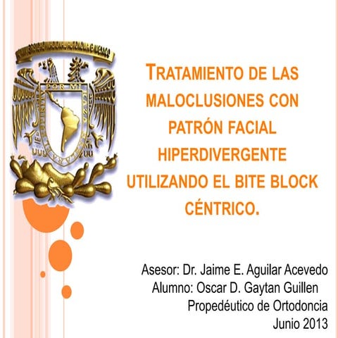 Tratamiento de las maloclusiones con patrón facial hiperdivergente ...