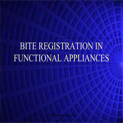 Bite registration | PPT