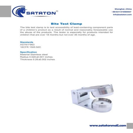 Bite test clamp | PDF