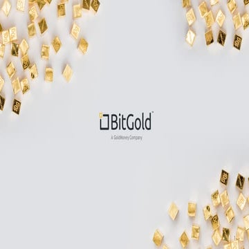 Bit Gold Investor Presentation | PPT