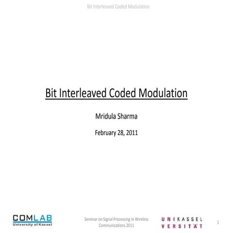 Bit Interleaved Coded Modulation Ppt 4418