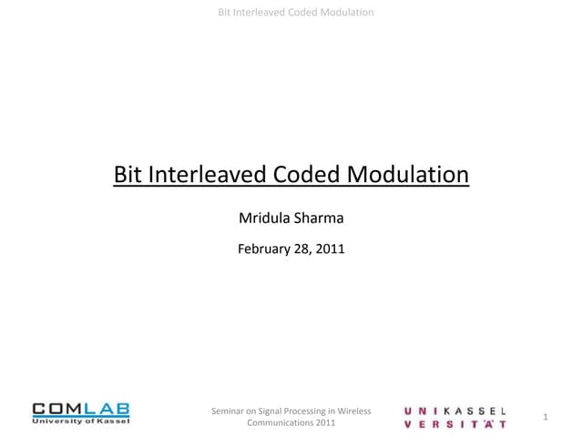 Bit Interleaved Coded Modulation Ppt 4418