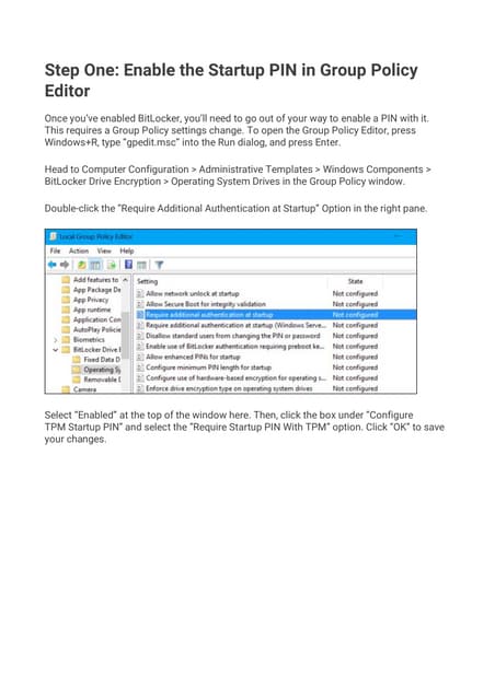 How to set up full-disk encryption with BitLocker on Windows | PDF