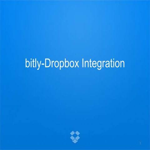Bitly integration | PPT