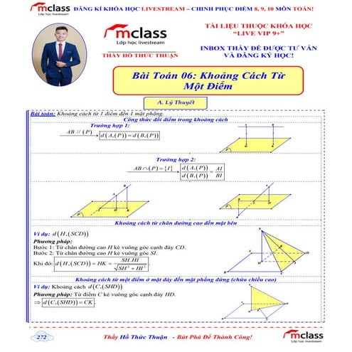 Bài Toán 06 - Khoảng Cách Từ Một Điểm - Đề Bài.pdf