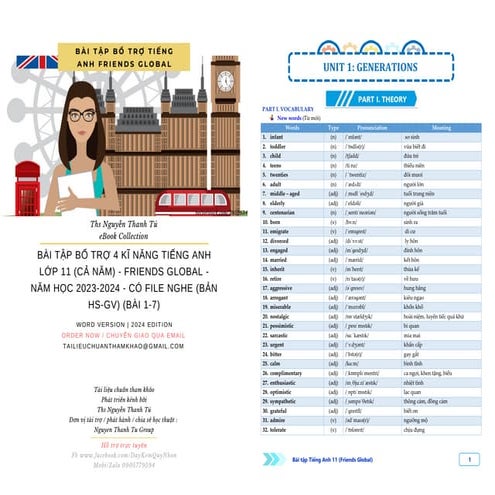 BÀI TẬP BỔ TRỢ TIẾNG ANH LỚP 8 - CẢ NĂM - FRIENDS PLUS - NĂM HỌC 2023 ...