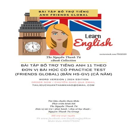 BÀi TẬp BỔ TrỢ TiẾng Anh 11 Theo ĐƠn VỊ BÀi HỌc CÓ Practice Test