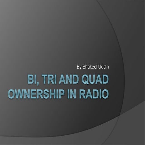 Bi, tri and quad ownership | PPTX
