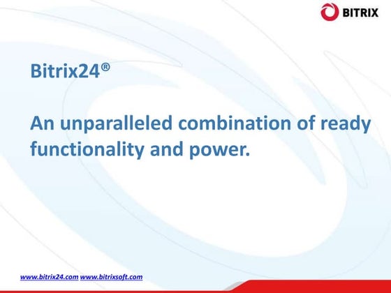 Bitrix24 Tasks In 7 Slides | PPTX | Computer Software and Applications | Computing