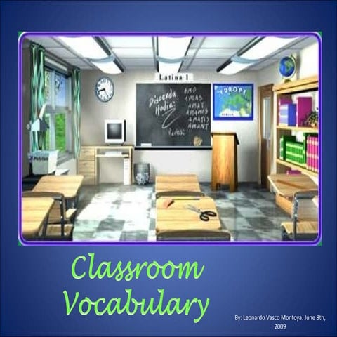 CLASSROOM VOCABULARY | PPT