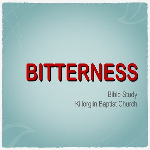 Bitterness | PPT