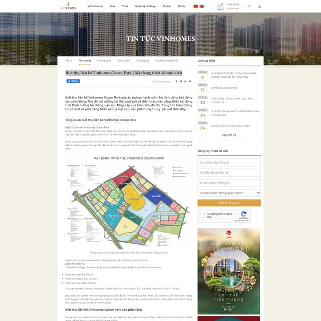 Biệt thự liền kề Vinhomes Ocean Park - Mặt bằng thiết kế | PDF