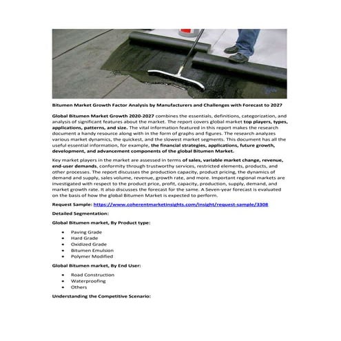 Bitumen market | PDF