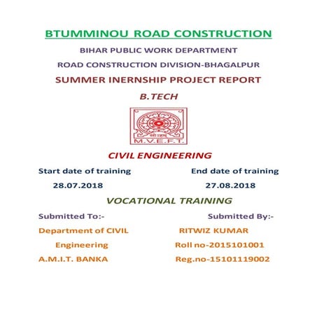 Road construction ppt | PPTX