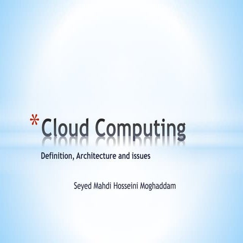 Cloud computing | PPT