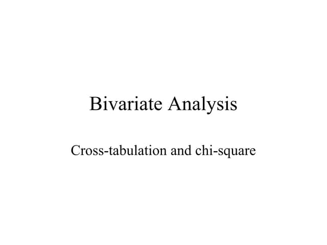 Multivariate Analysis Techniques | PPT