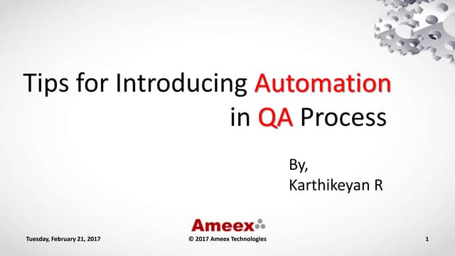 Tips For Introducing Automation In Qa Process Ppt