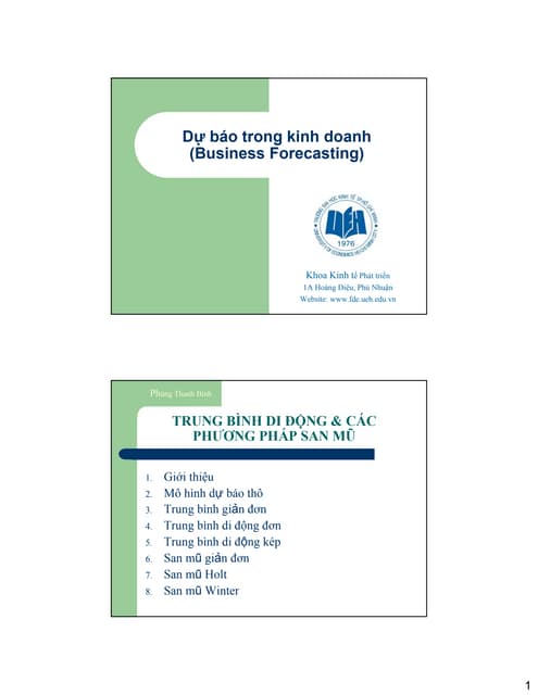 Biz Forecasting Lecture3 Pdf