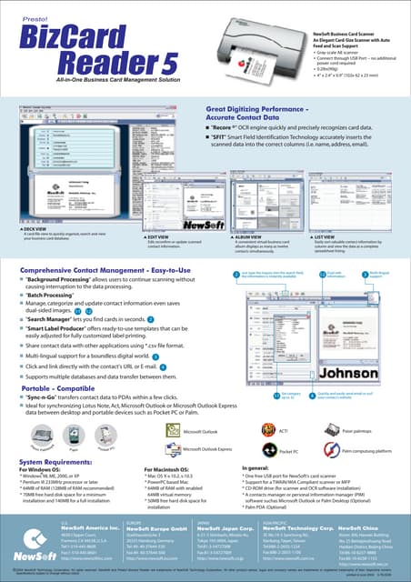 Plustek MobileOffice S800 Business Card Scanner | PDF | Computer Peripherals | Computing