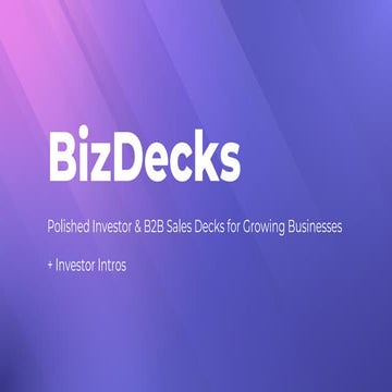 BizDecks Client Deck | PDF