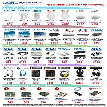 Bizgram headset raspberry kvm access point deals | PDF