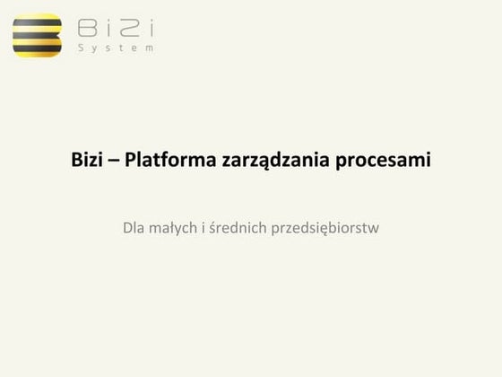 Bizi-system presentations
