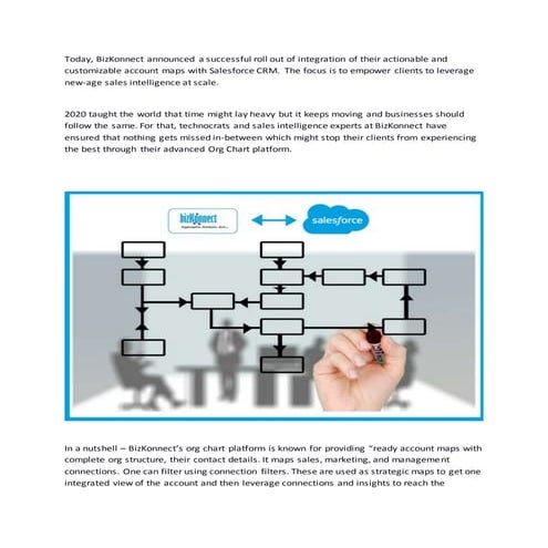 Bizkonnect account maps now fully integrated with your salesforce crm ...