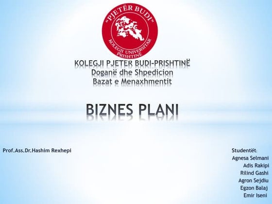 Plani i biznesit powerpoint | PPT