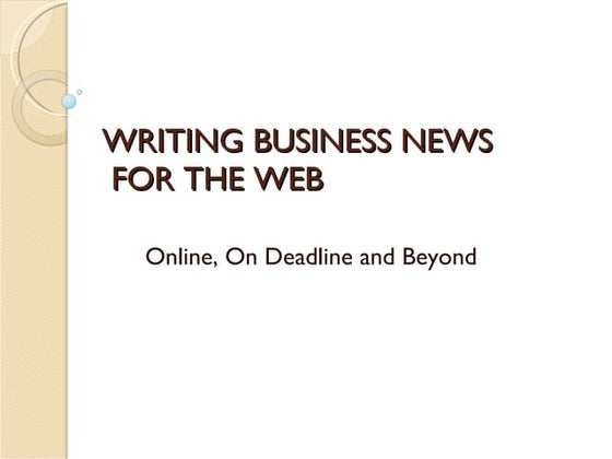 Basic News Article Structure | PDF