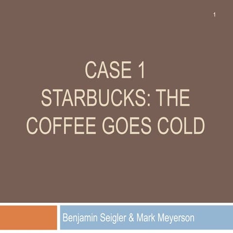Starbucks Case Study | PPTX