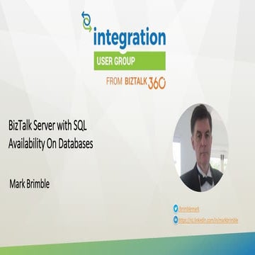 Biztalk Server With Sql Server Alwayson Ppt 