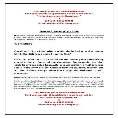 Bj0044 exercise 5 | PDF