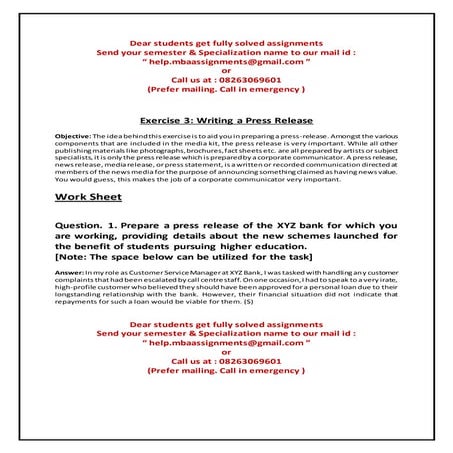 Bj0051 exercise 3 | PDF