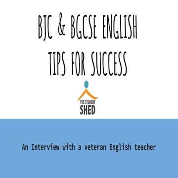 BJC & BGCSE EnglishTtips for Success | PDF