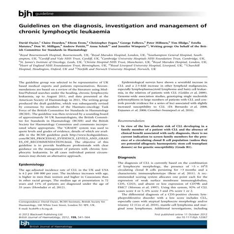 Chronic Lymphocytic Leukemia (CLL) | PPTX