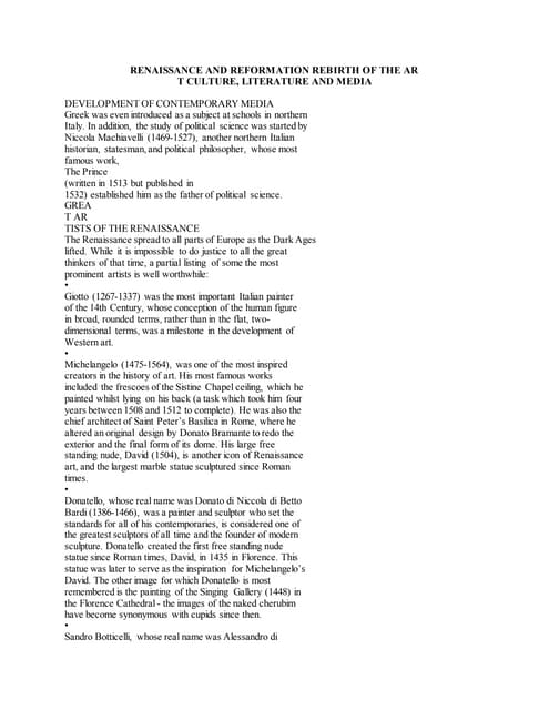 The Advance of science and technology during renaissance | PPTX