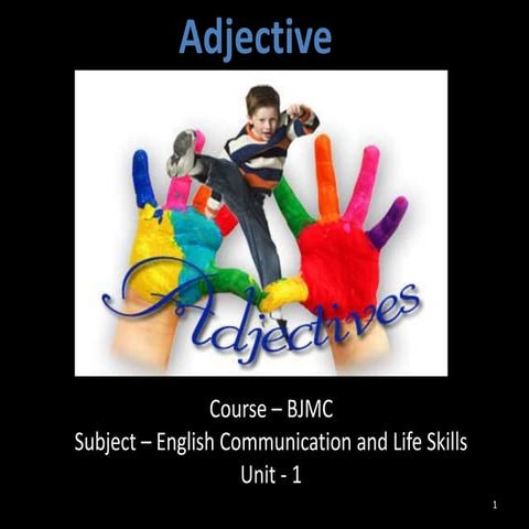First grade-adjectives-lesson | PPT