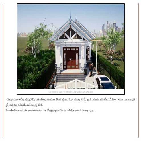 Mẫu Nhà Cấp 4 Đẹp 170m2 Giá 800 Triệu Tại Lạc Sơn, Hòa Bình | PDF