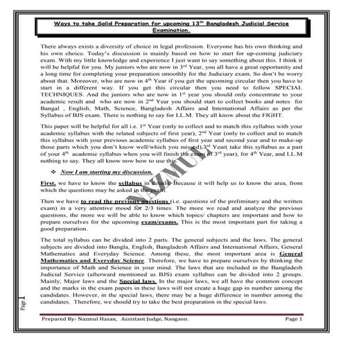 BJSC preparation. | PDF