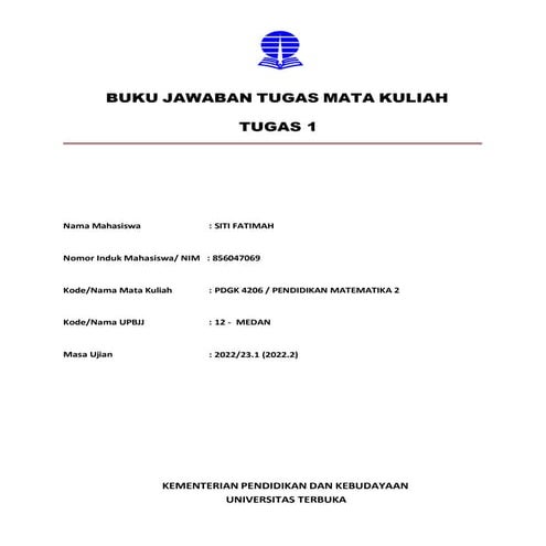 BJT 1 buku jawaban tugas mata kuliah tugas 1 | PDF